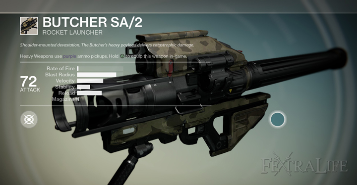 Butcher SA2 | Destiny Wiki