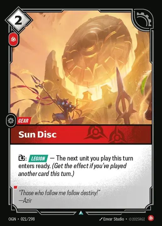 OGN-021 Sun Disc | Riftbound: League of Legends TCG Wiki
