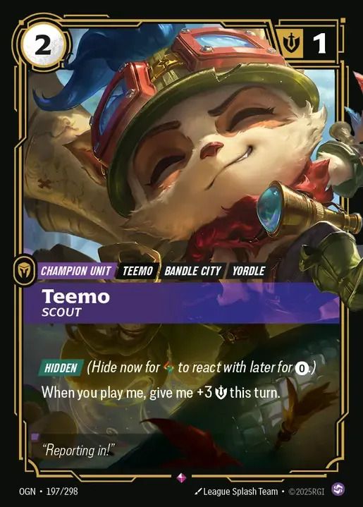 OGN-197 Teemo Scout | Riftbound: League of Legends TCG Wiki