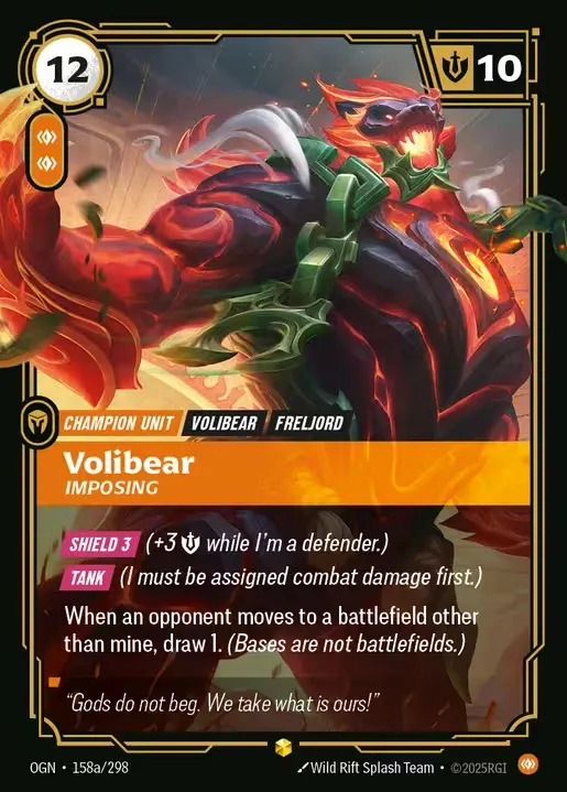 OGN-158a Volibear Imposing | Riftbound: League of Legends TCG Wiki