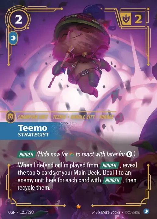 OGN-121 Teemo Strategist | Riftbound: League of Legends TCG Wiki