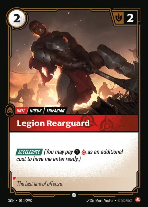 OGN-010 Legion Rearguard | Riftbound: League of Legends TCG Wiki