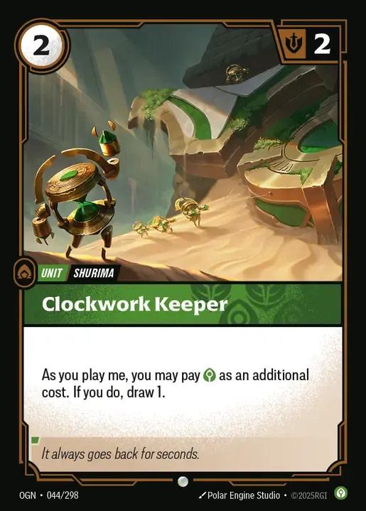 OGN-044 Clockwork Keeper | Riftbound: League of Legends TCG Wiki