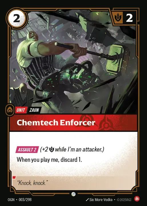 OGN-003 Chemtech Enforcer | Riftbound: League of Legends TCG Wiki