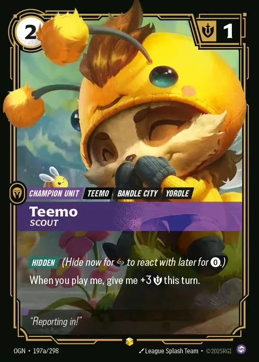 OGN-197a Teemo Scout | Riftbound: League of Legends TCG Wiki