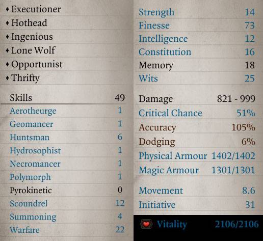 Divinity Original Sin 2 Builds – Assassin