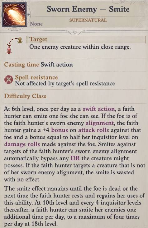 Faith Hunter Inquisitor Build Pathfinder Wrath of the Righteous Guide ...
