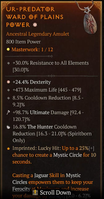 Diablo 4 Spiritborn Jaguar Endgame Build Progression Guide Torment 2-3