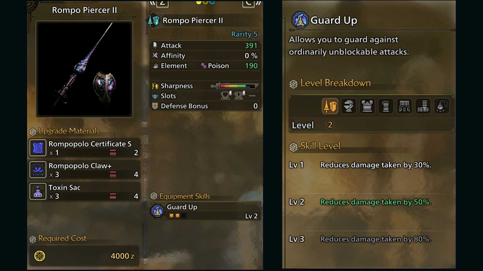 Monster Hunter Wilds Lance Build (High Rank)