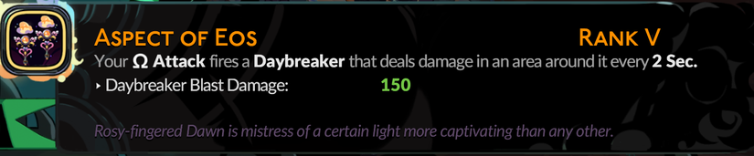 Hades 2 Aspect of Eos (Ygnium) Build