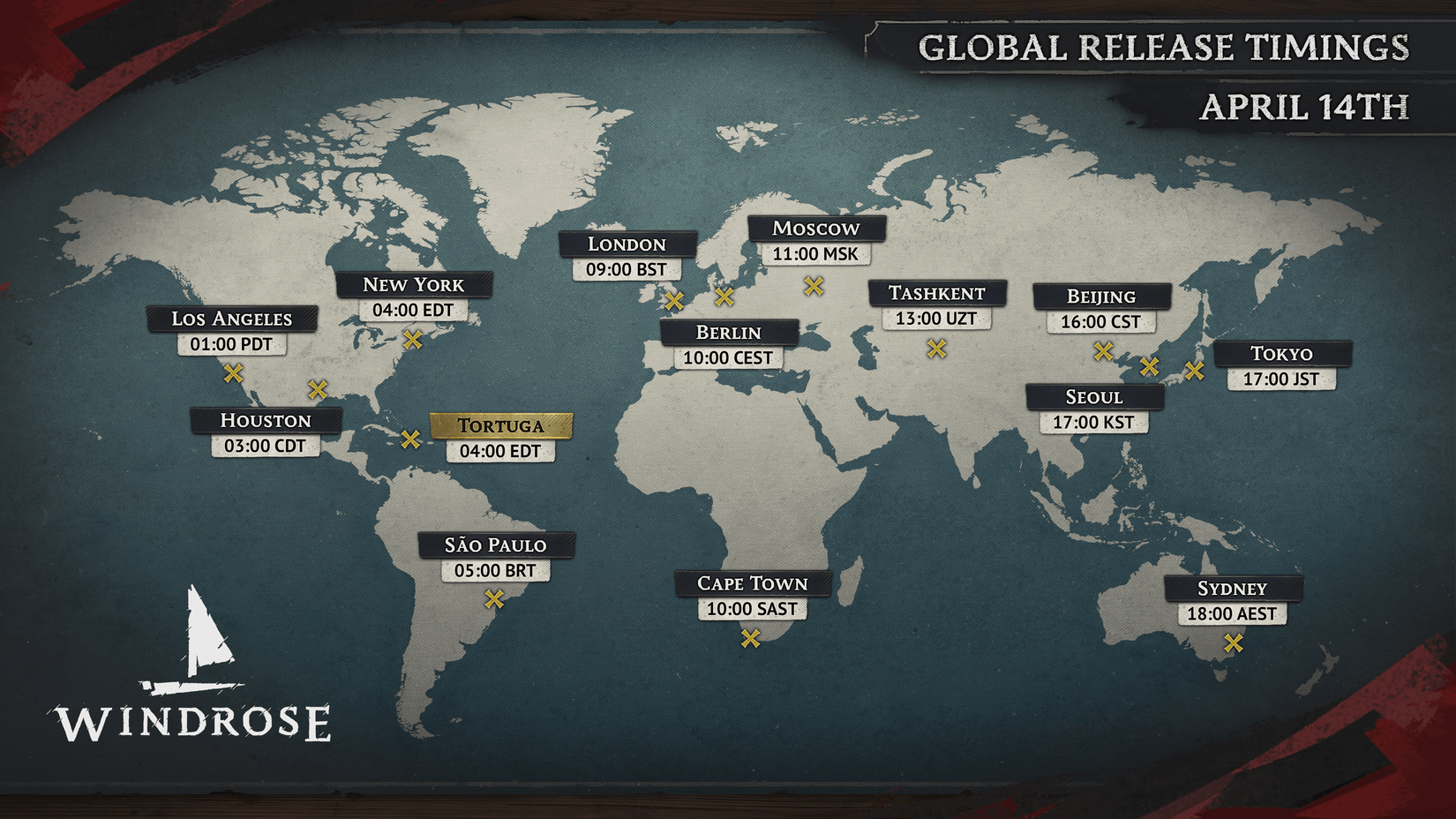 Windrose Early Access Release Date and Launch Times (April 2026)